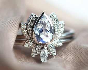 Purple Moonstone Ring - Etsy