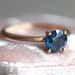 Simple Blue Sapphire Engagement Ring Sapphire Solitaire - Etsy