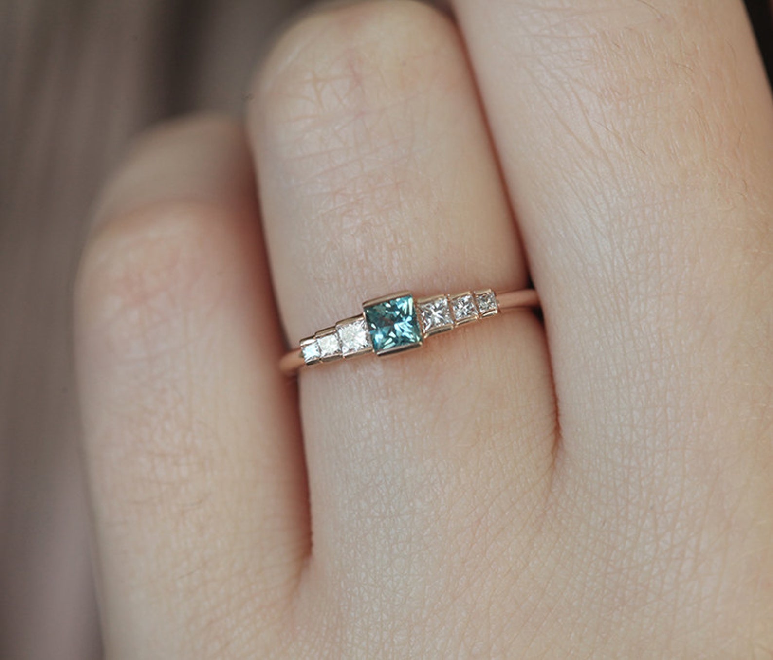 Montana Sapphire Ring Montana Sapphire Engagement Ring - Etsy