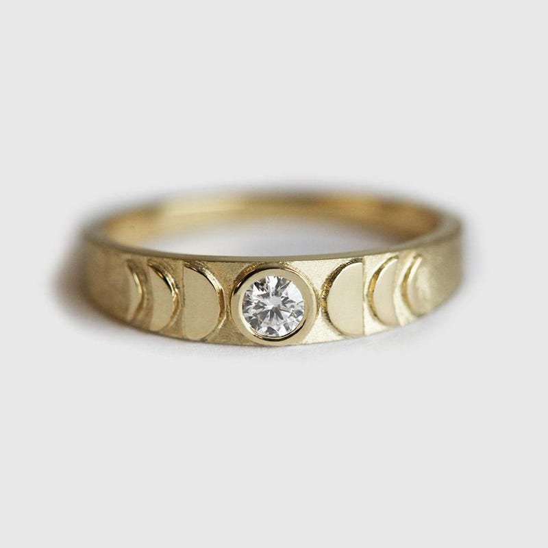 Moon Phase Ring - Etsy