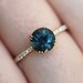 Deep Blue Sapphire Engagement Ring Blue Sapphire Ring - Etsy