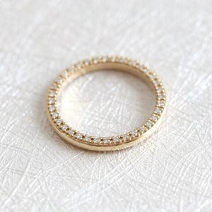 Double Side Eternity Band, Full Eternity Diamond Ring, Unique Eternity ...