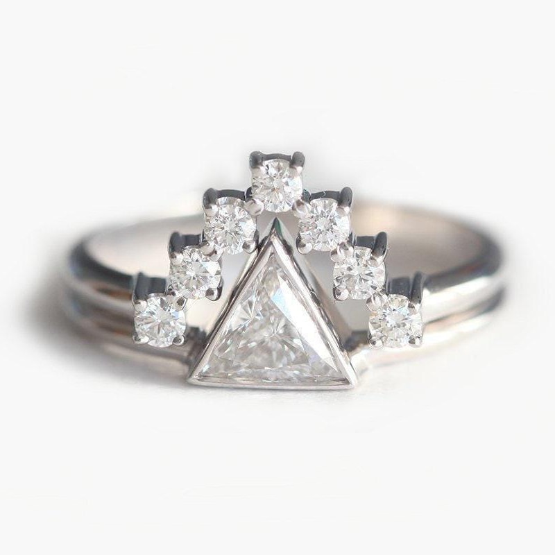 Trillion Ring - Etsy