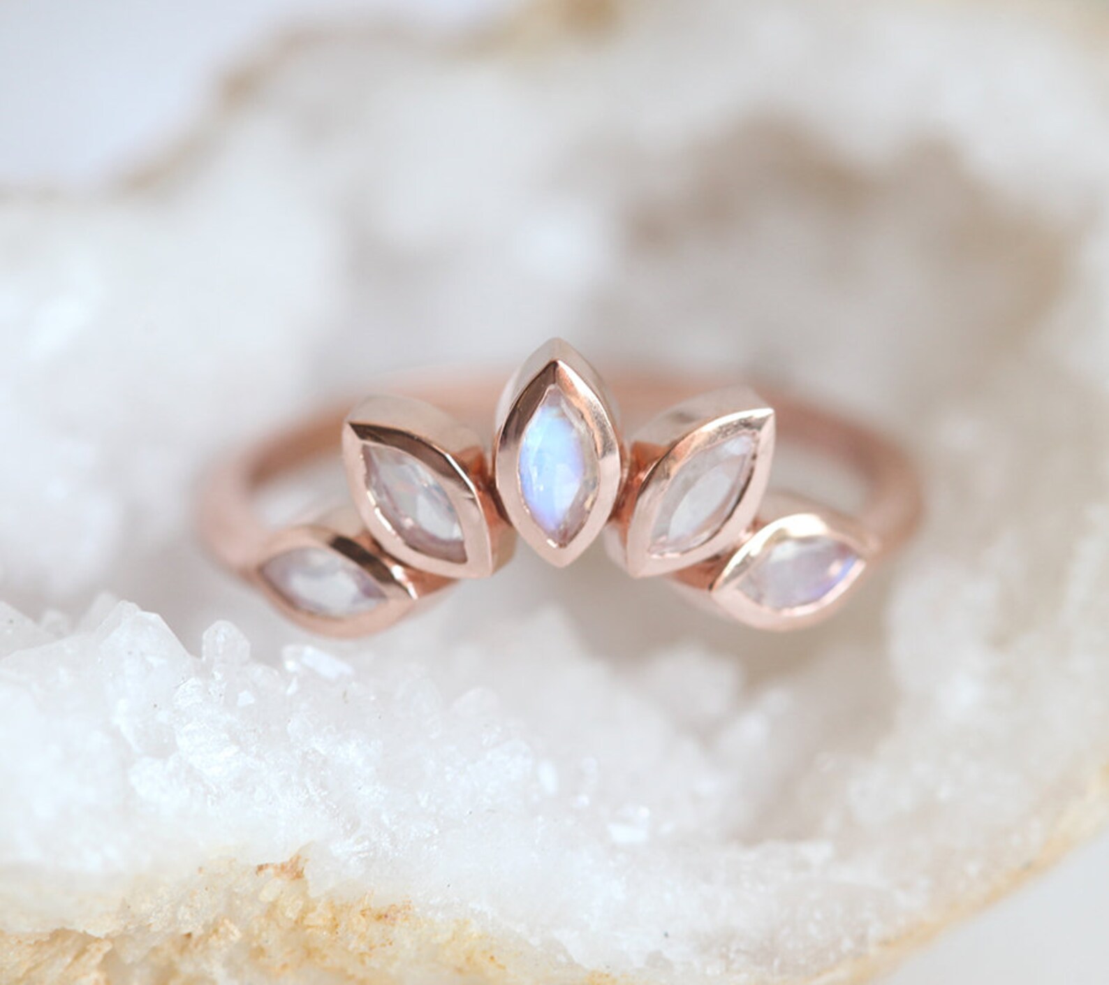 Sunstone Ring Set Oregon Sunstone Engagement Ring Moonstone - Etsy Canada
