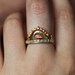 Sunset Ring Sunstone Engagement Ring Gold Sunrise Ring - Etsy