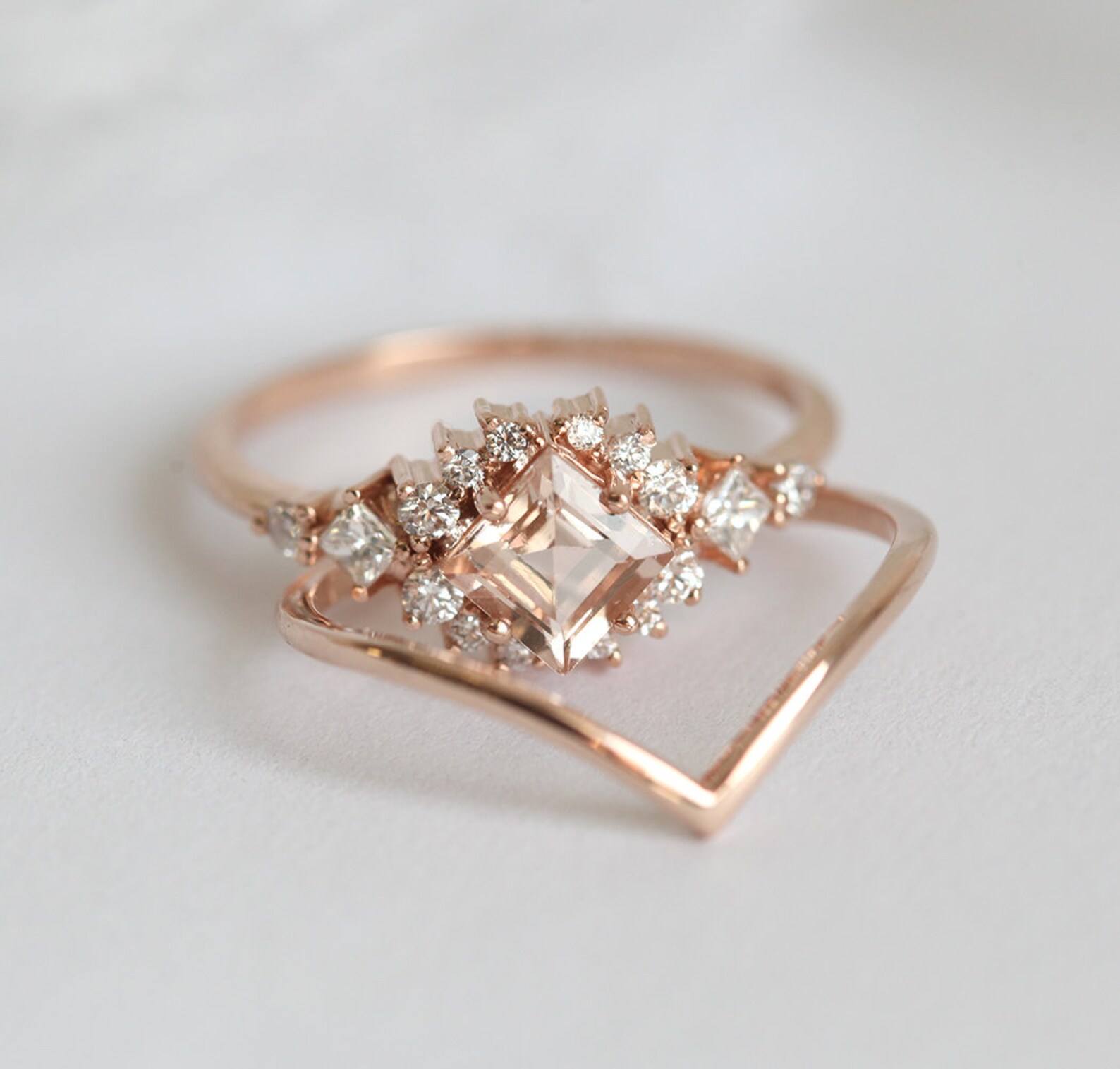 Alexandrite Engagement Ring Alexandrite Cluster Ring - Etsy