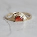 Sunset Ring, Sunstone Engagement Ring, Gold Sunrise Ring, Bohemian Sun ...