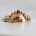 Sunset Ring Sunstone Engagement Ring Gold Sunrise Ring - Etsy