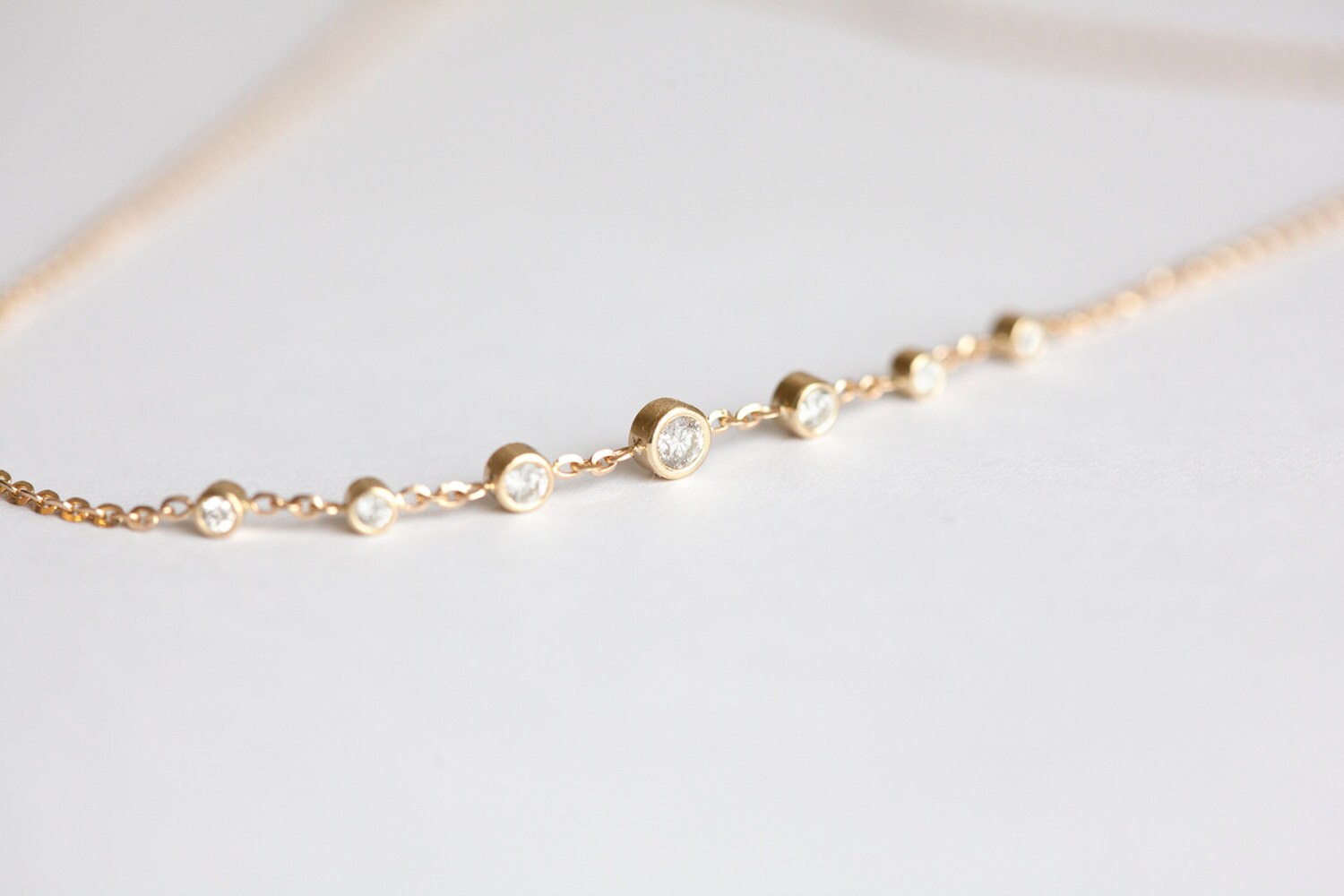 Diamond Choker Gold Choker Necklace Diamond Necklace - Etsy Australia