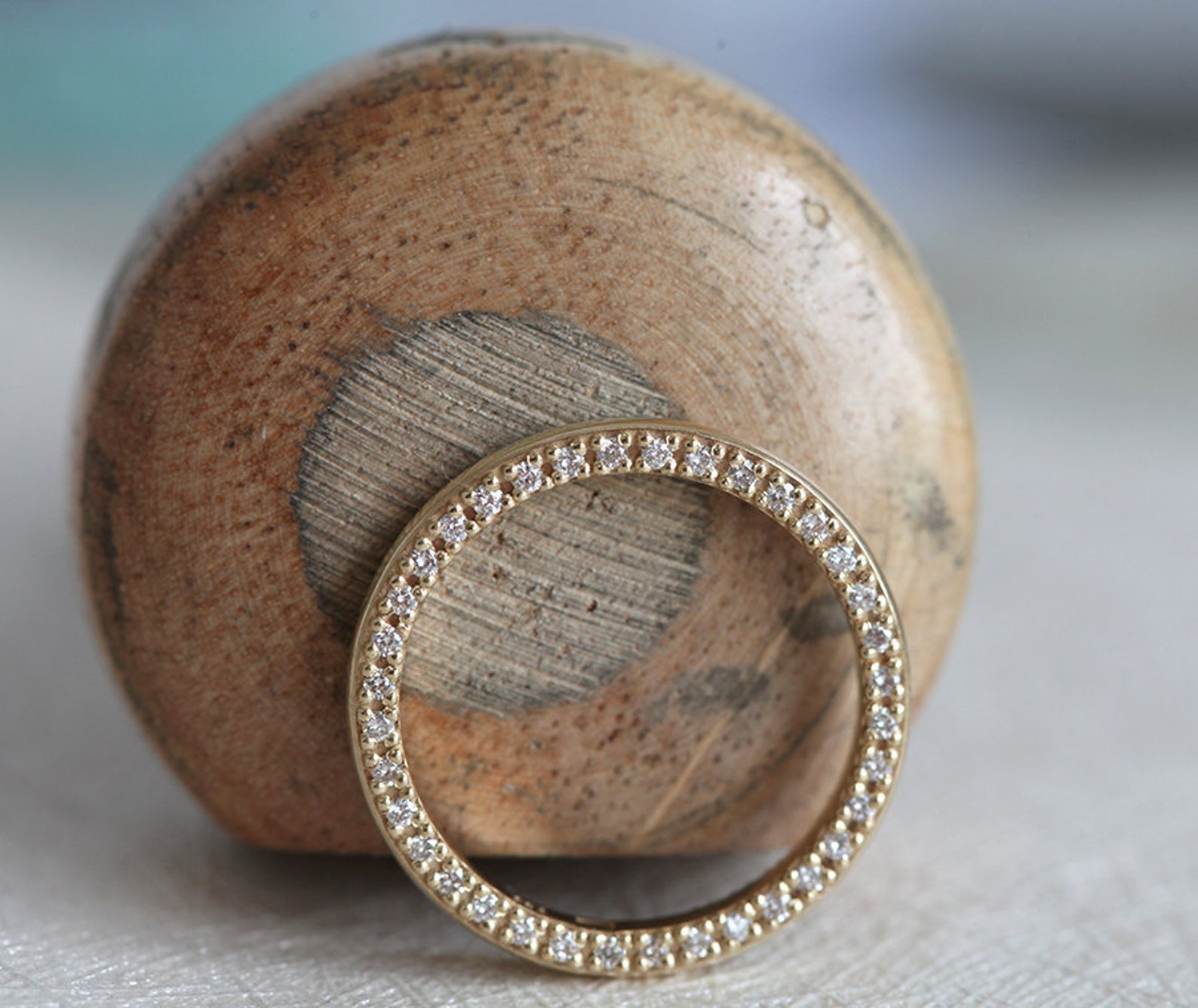 Double Side Eternity Band Full Eternity Diamond Ring Unique - Etsy