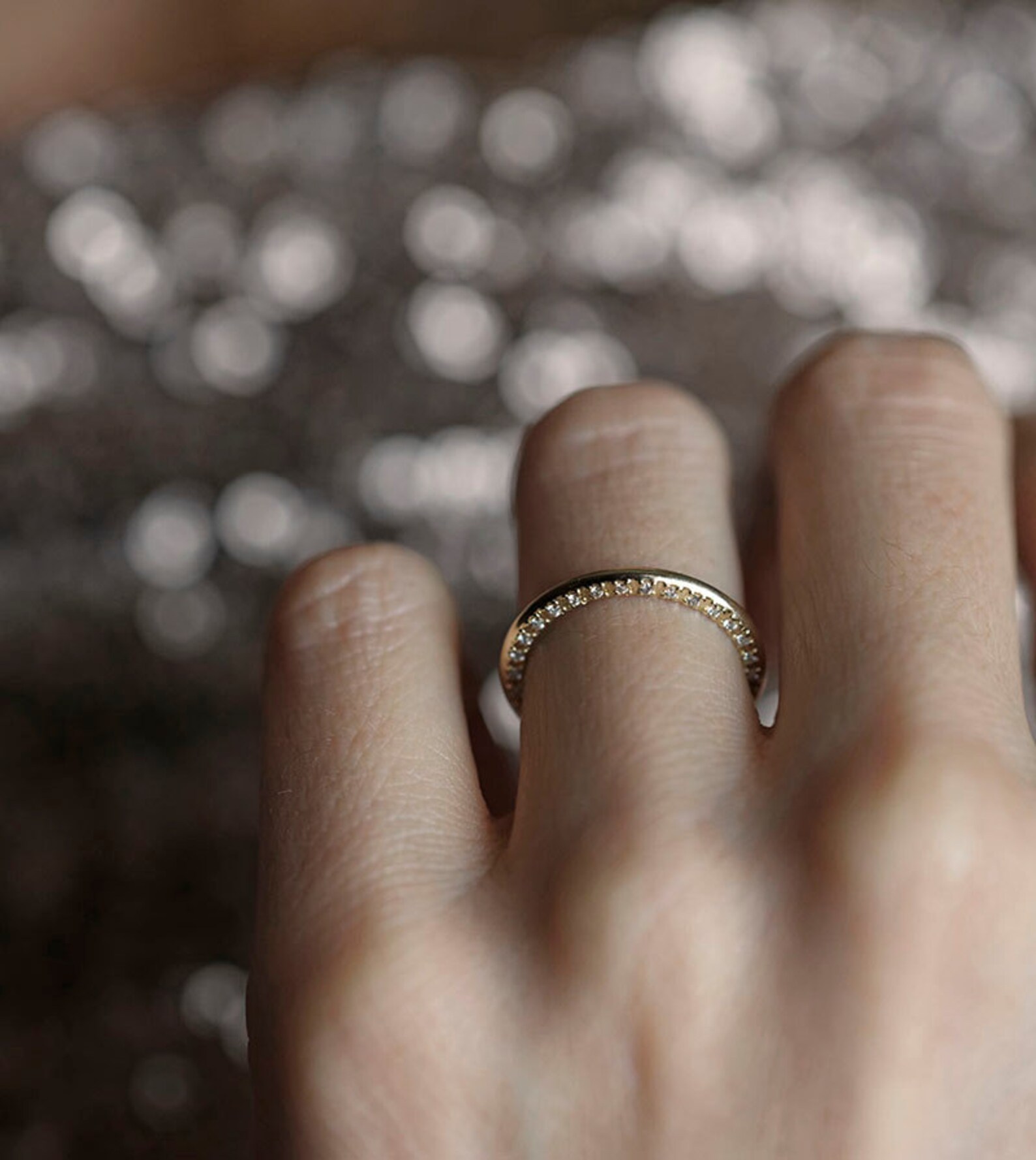 Double Side Eternity Band Full Eternity Diamond Ring Unique | Etsy