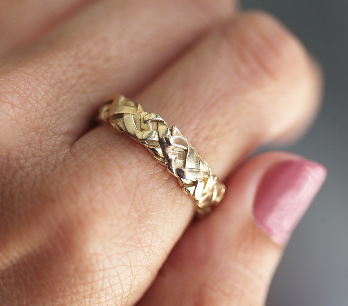 Gold Mens Ring Rustic Ring Unisex Gold Ring Palm Ring - Etsy UK