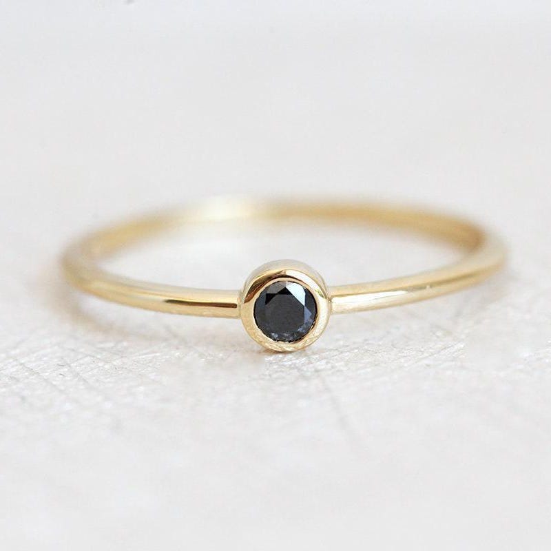Small Diamond Ring - Etsy