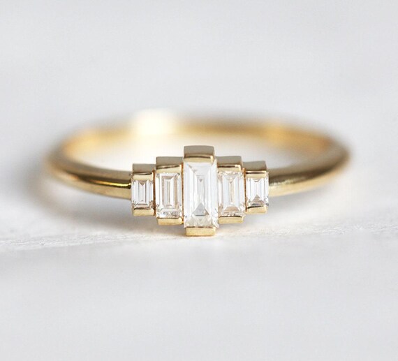 Modern art deco rings store