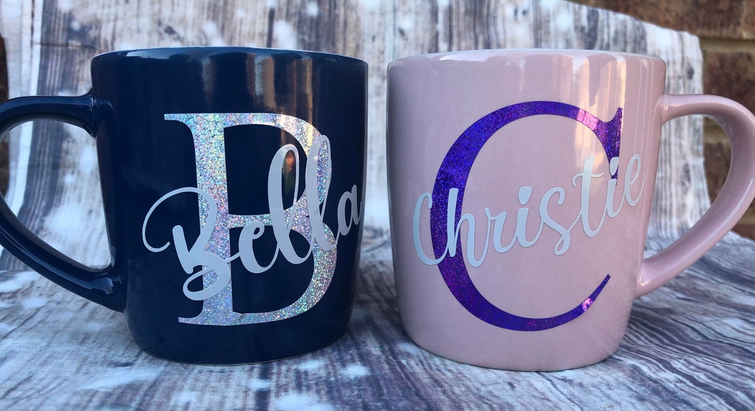 Personalised Mug - Initial and Name Mug - Custom Mug Name ...