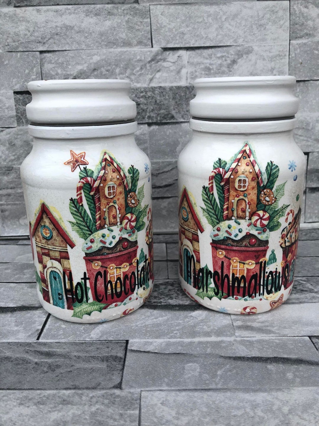 Christmas Hot Chocolate Jars Christmas Jars Christmas Decoration ...