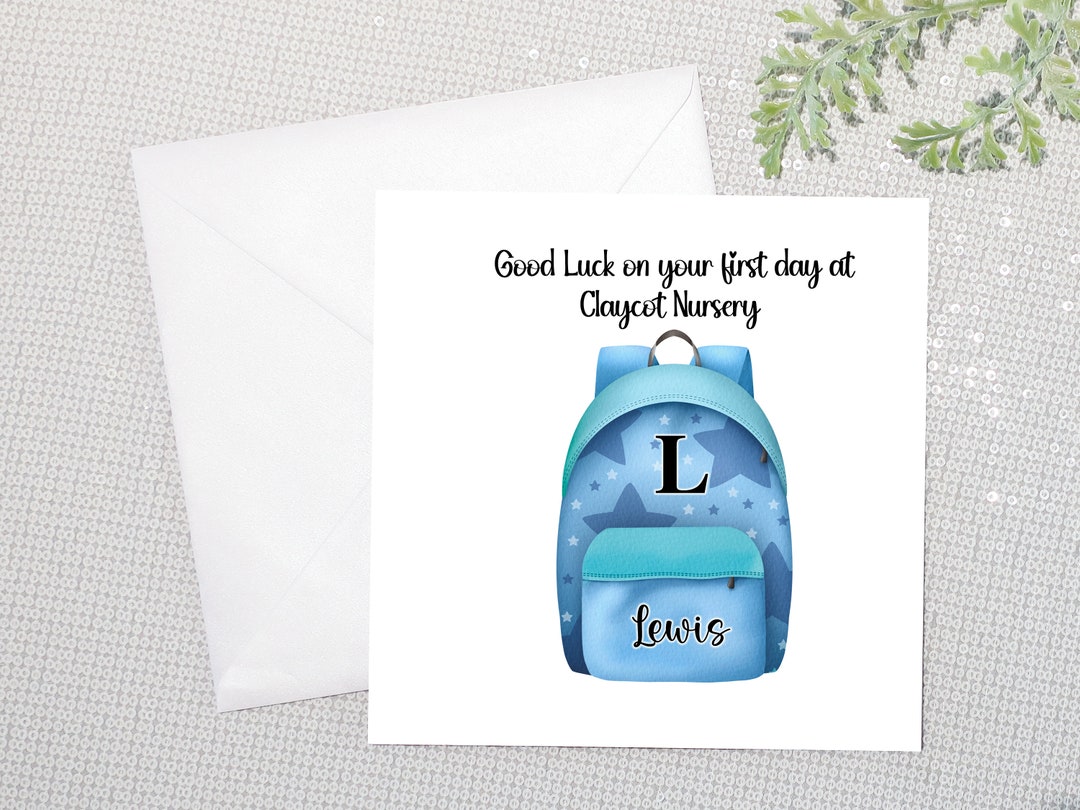 First Day at School , Congratulations Card , Best of Luck for First Day ...