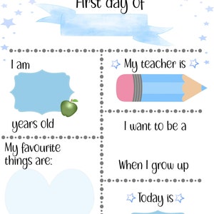 First Day of School Nursery Photo Sign, Starting School Sign,back to ...