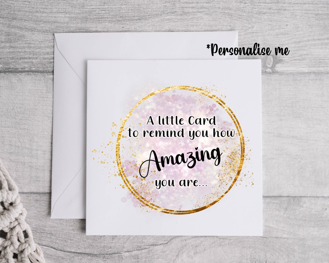You Are Amazing Card Thank You Card Positive Card Positive Affirmation ...