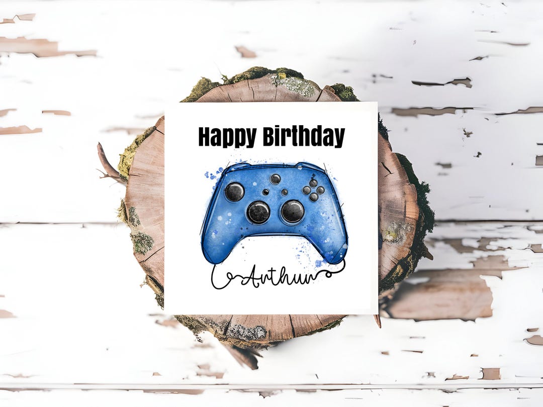 Personalised Birthday Card| Card for Son | Game Controller | Greeting ...