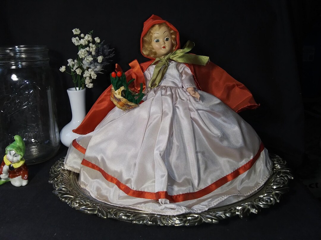 1950's Marcie Style Doll of Red Riding Hood With Cloak and Basket ...