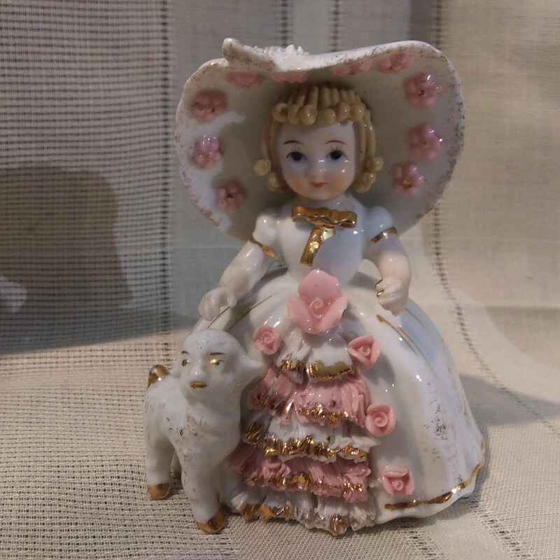 Porcelain Lamb Figurine - Etsy