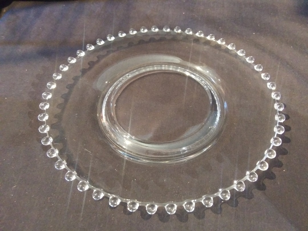 Imperial Glass Candlewick Pattern Clear Glass Salad Plate. Free ...