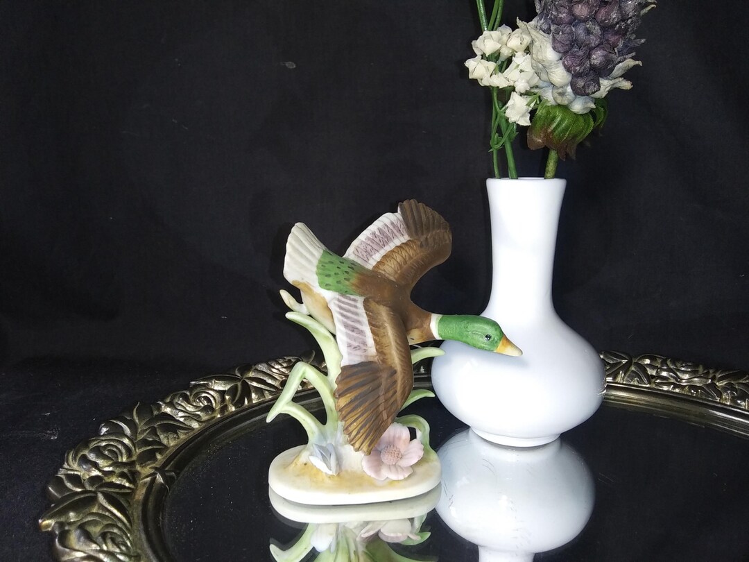 Napco Vintage Porcelain Mallard Figurine. B3155. Duck, Bird, Nice Gift ...