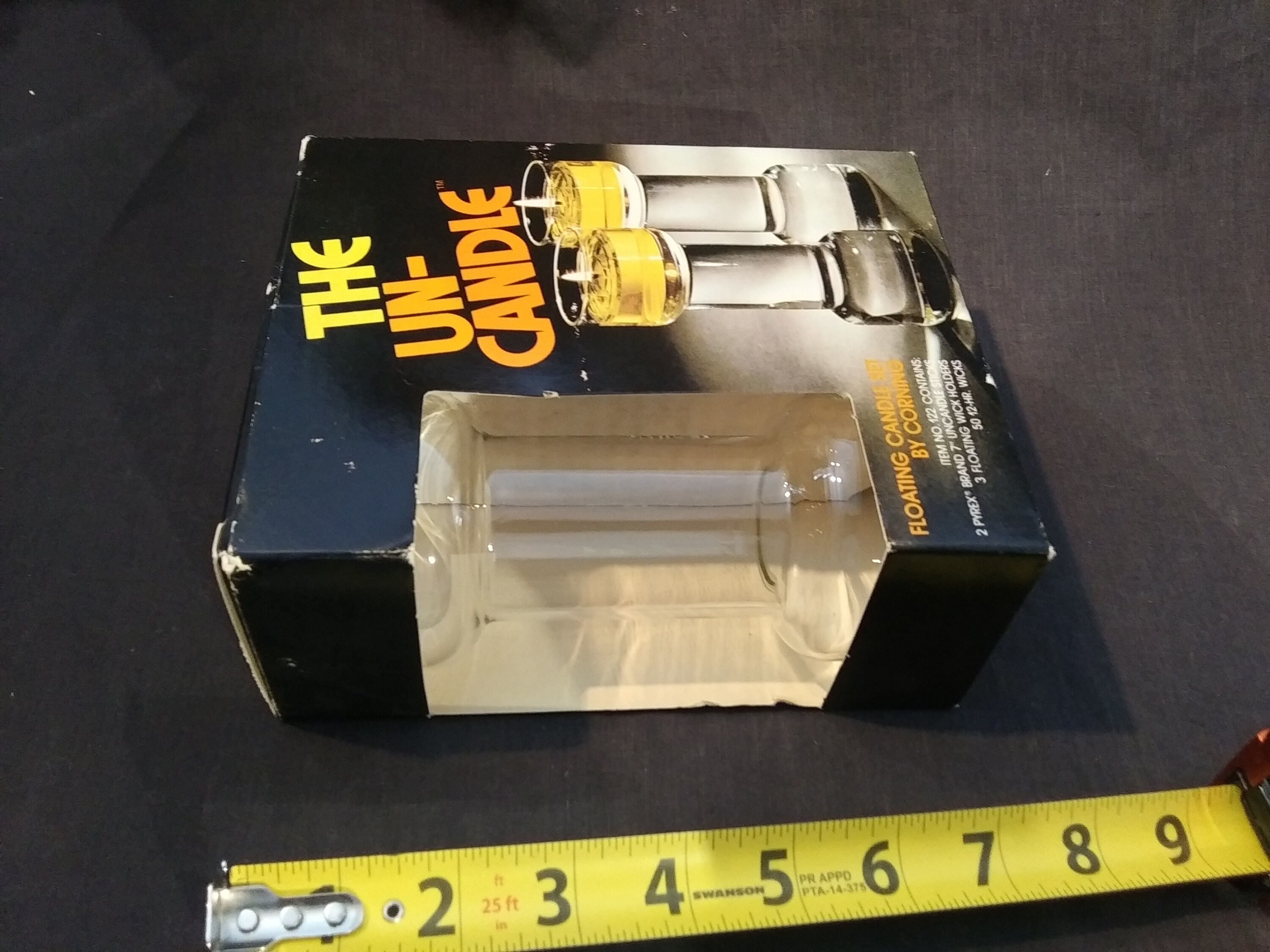 Un-candle by Corning / Pyrex. 1970s. New in Box. 7 Inches, 2 Pack of ...