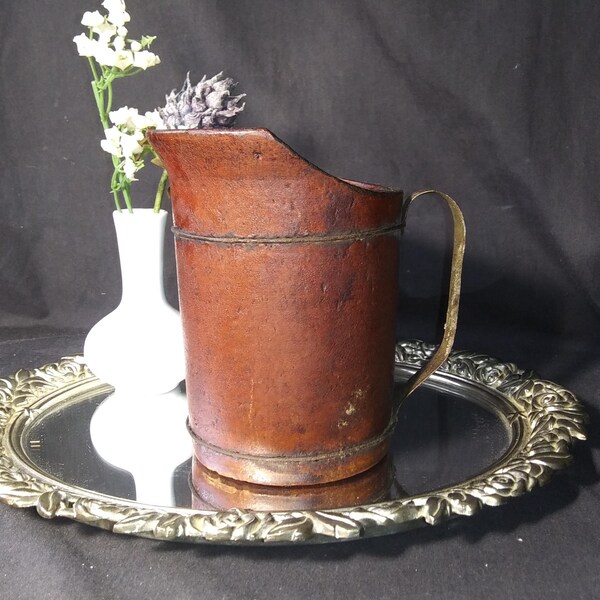 Wood Handle Pitcher - Etsy