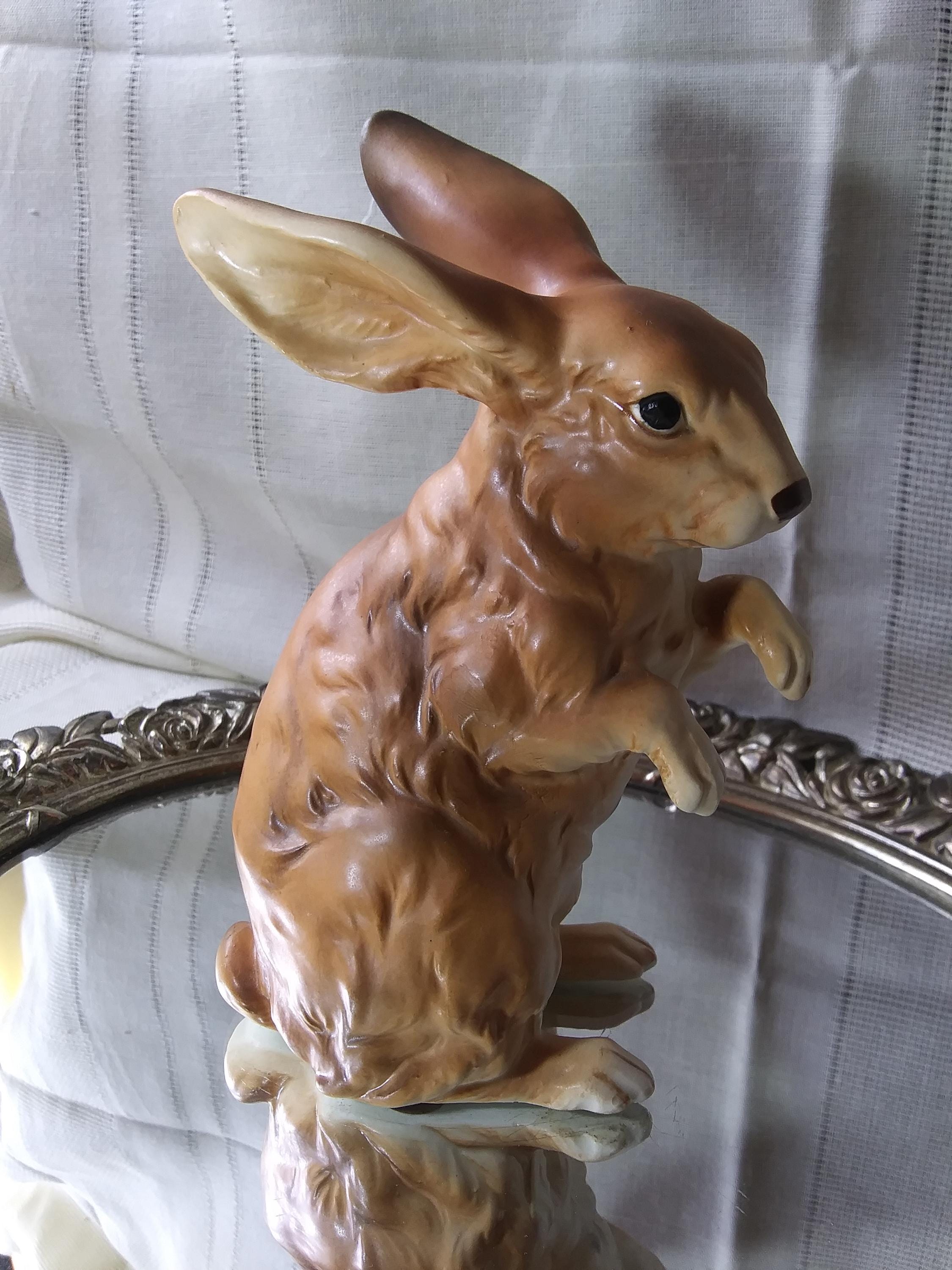 Vintage Lefton Brown Bunny Figurine, Taller 6 Inch Size. H6661. Great ...