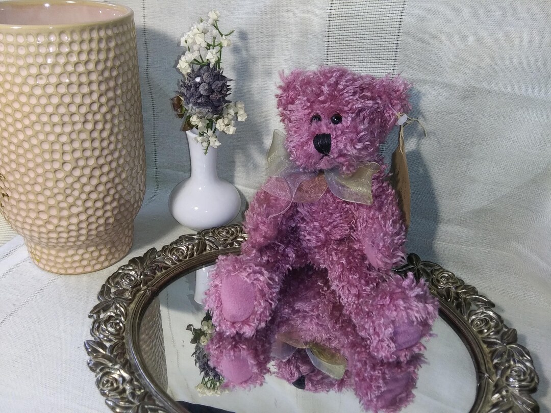 Adorable Collector Teddy Bear by Progressive Plush. Lilac Purple Fur ...