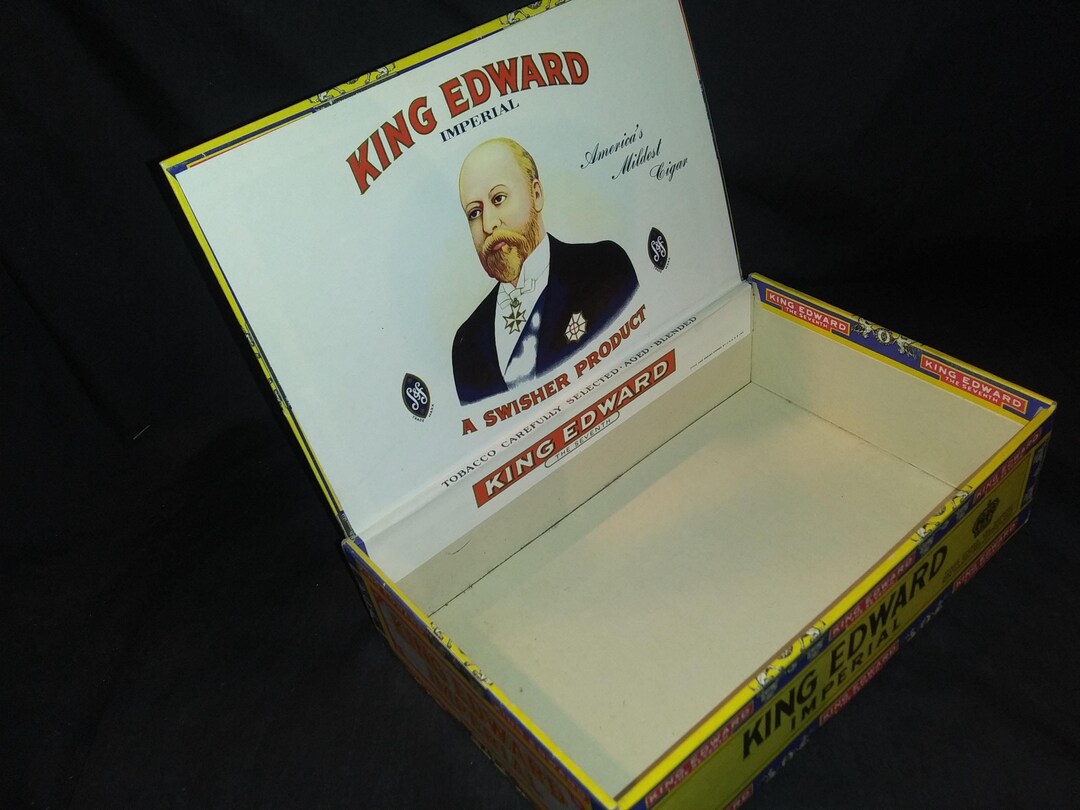 Vintage King Edward Cigar Box in Very Good Condition. Free Shipping - Etsy