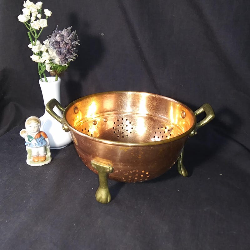 Copper Colander - Etsy