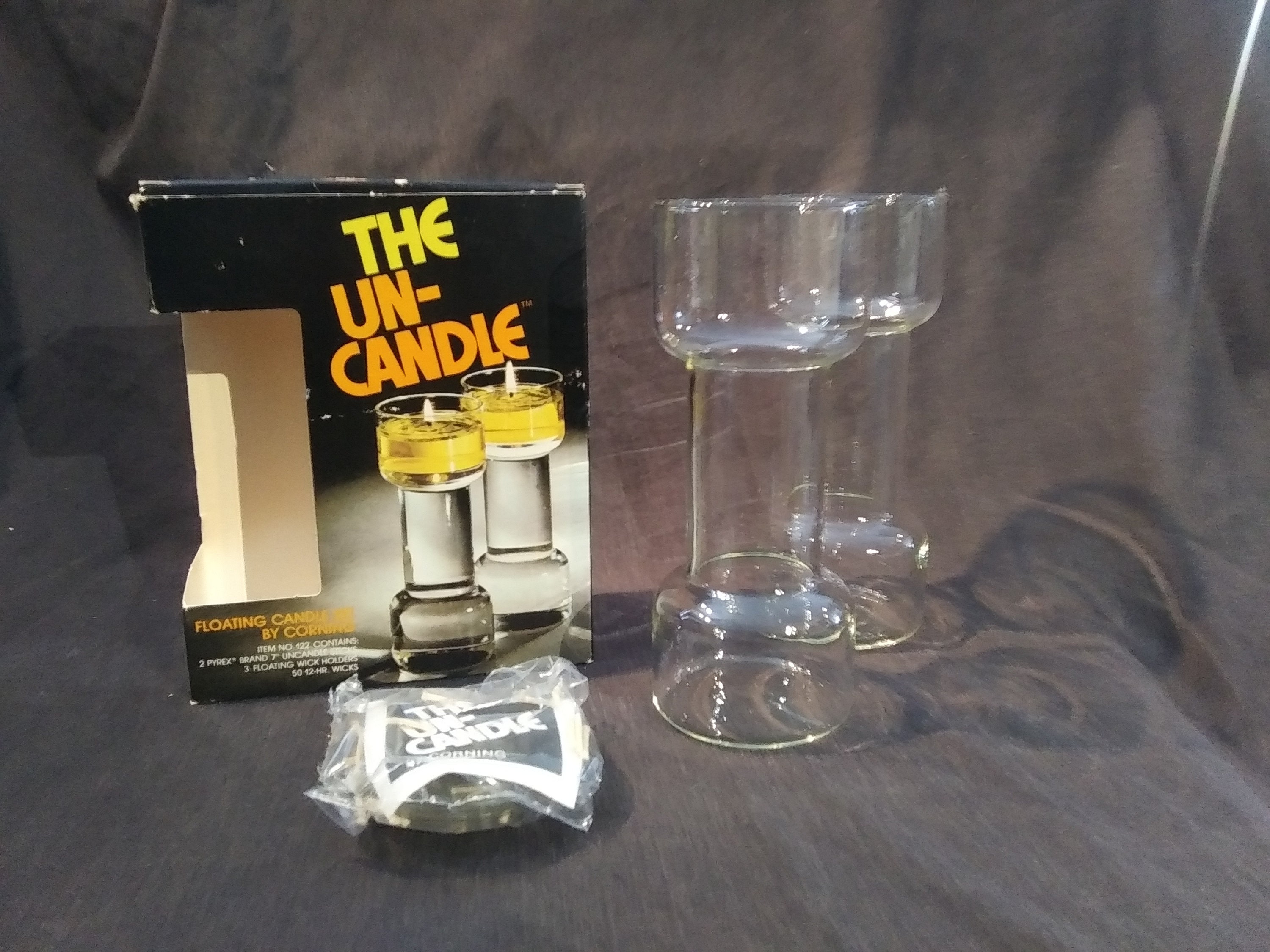 Un-candle by Corning / Pyrex. 1970s. New in Box. 7 Inches, 2 Pack of ...