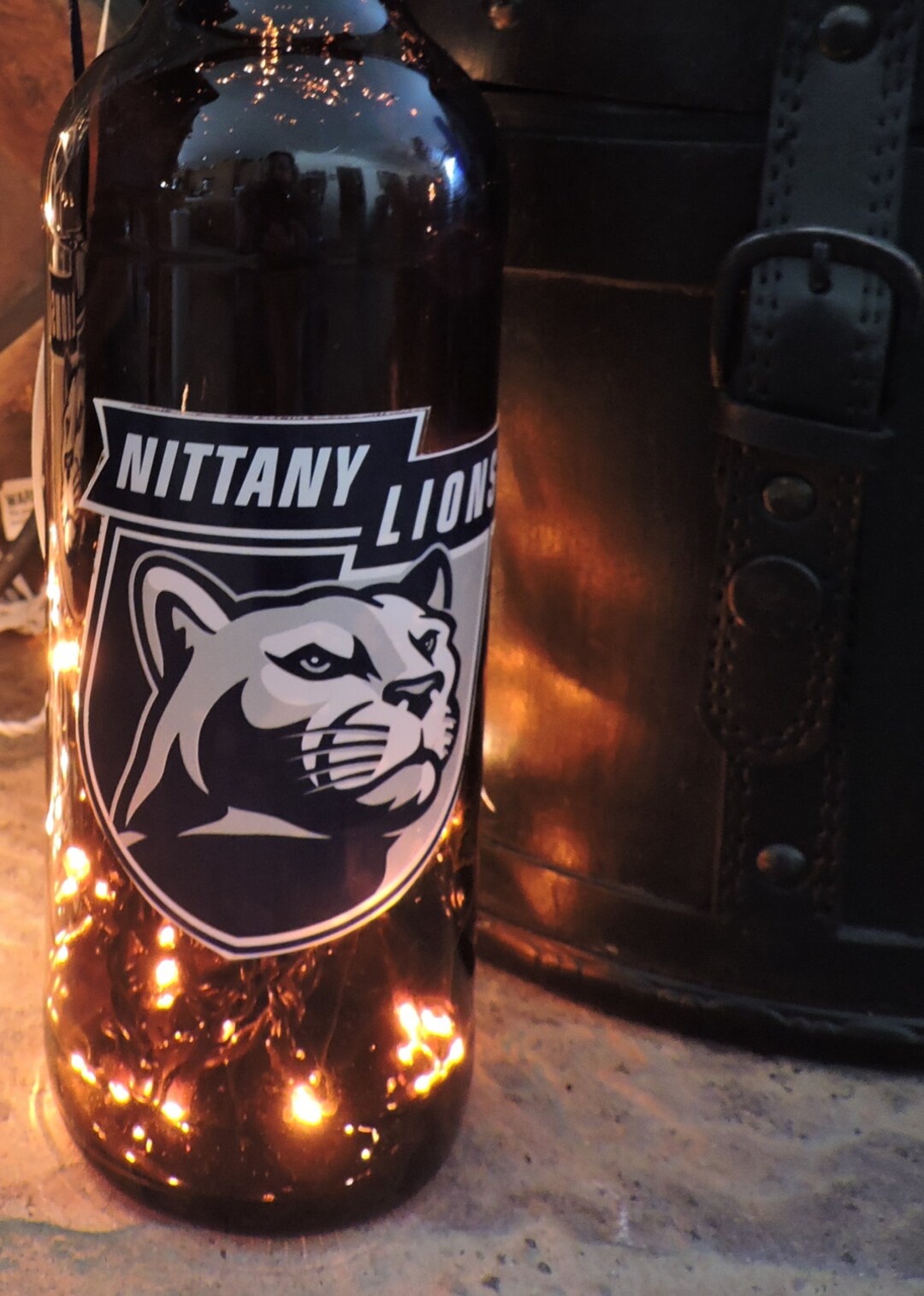 Penn State Large Beer Bottle Lamp - Etsy
