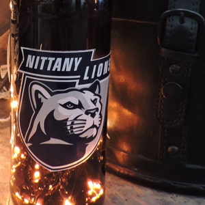Penn State Large Beer Bottle Lamp - Etsy