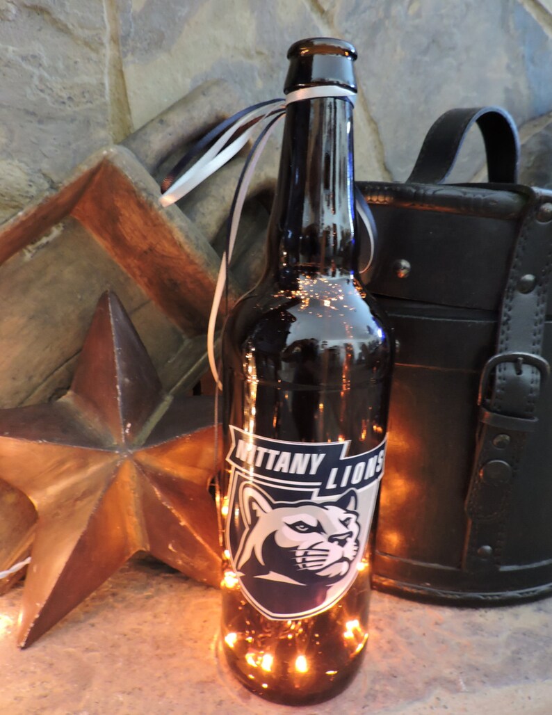 Penn State Large Beer Bottle Lamp - Etsy
