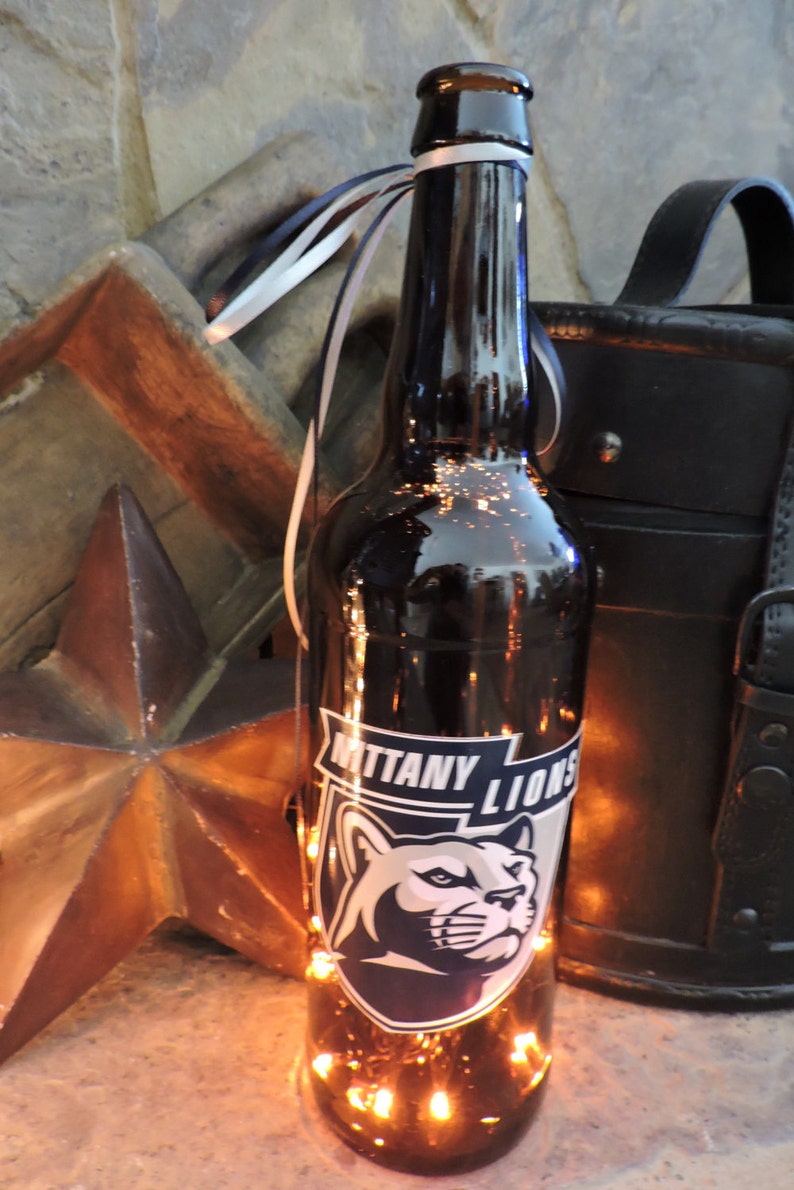 Penn State Large Beer Bottle Lamp - Etsy