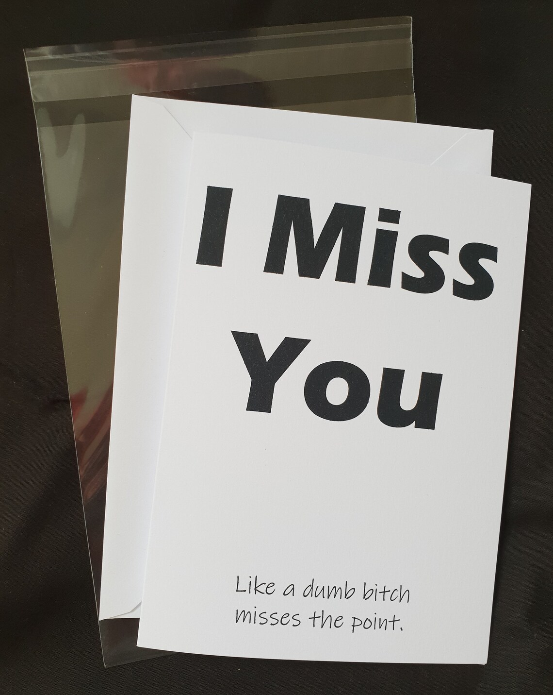 Sarcastic Handmade I Miss You Card - Etsy