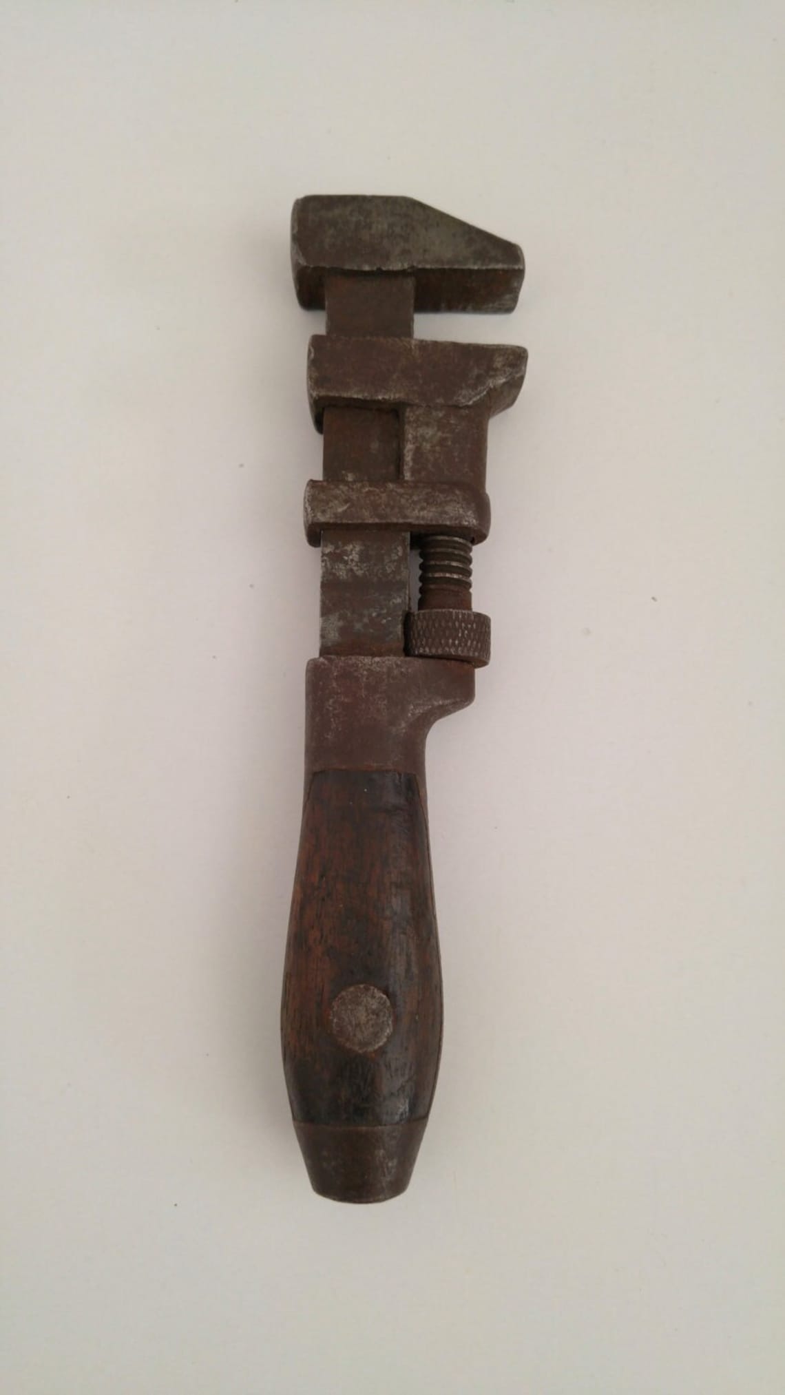Antique Wood Handle Monkey Wrench Wooden Handle Monkey Wrench Antique ...