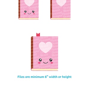 Kawaii Books Clipart, Cute Cartoon School Books Clip Art, PNG & EPS ...