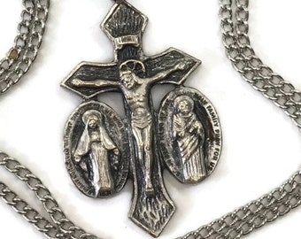 JMJ Crucifix Jesus Mary Joseph Cross Vintage Catholic Gift | Etsy