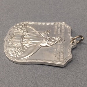 Virgin Mary Medal Large Shield Little Children Medallion Unity | Etsy