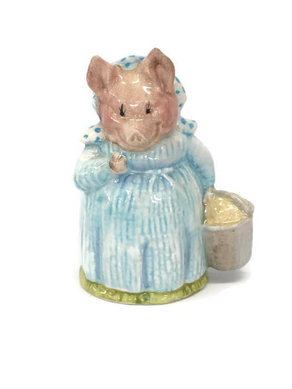 Beatrix Potter Figurine Pig Aunt Pettitoes Bp-3a Room Vintage | Etsy
