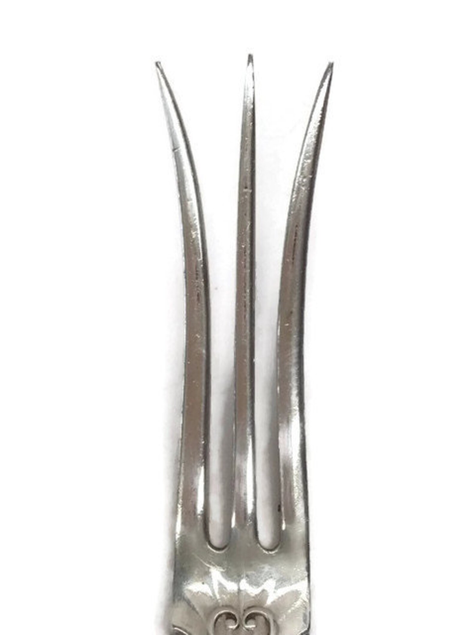 Sterling Pickle Fork Three Prongs Splayed Fork Silver Fork - Etsy