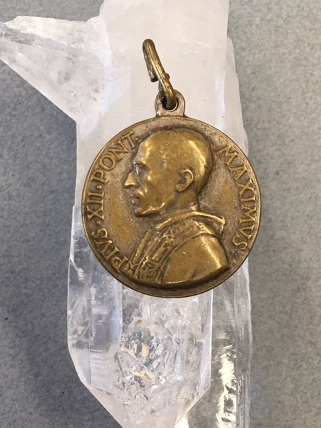 Pope 12 Medal Pivs XII Pontifex Maximus Pendant Holy Year 1950 ...