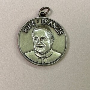 Pope Francis Pendant Pocket Icon Italy Rome Vatican Vintage Catholic ...