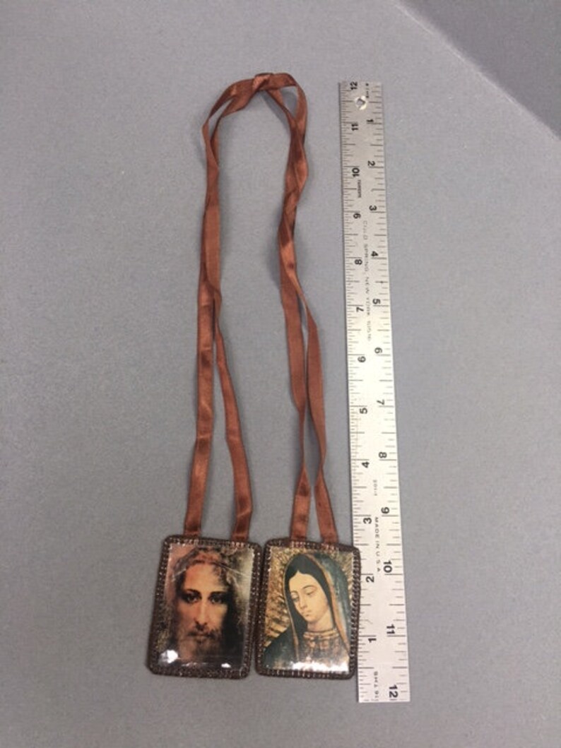Jesus Christ Scapular Virgin Guadalupe Mother Mary Lightweight - Etsy