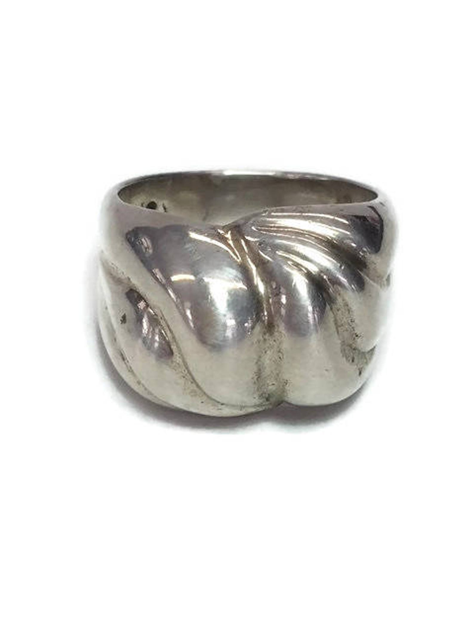 Statement Taxco Ring Mexican Sterling Huge Vintage Size 8.25 Gift - Etsy